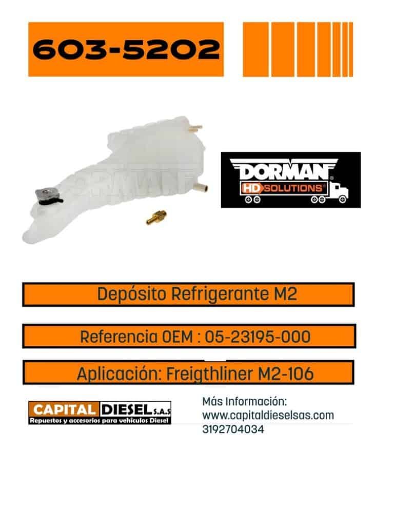 TANQUE AUXILIAR RADIADOR FREIGHTLINER M2 106 603-5202 - capital diesel sas