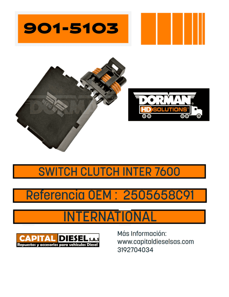 MICRO SWITCH EMBRAGUE INTER 4300 / PROSTAR 2505658C91 DORMAN - capital ...