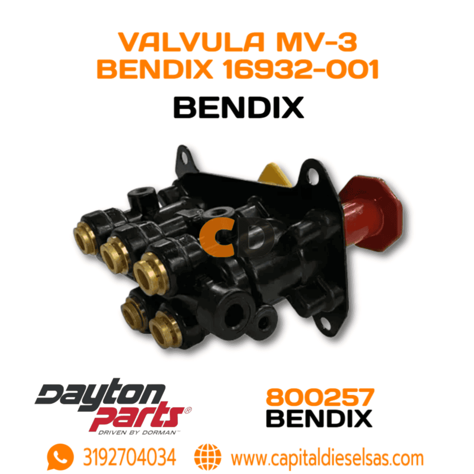 VALVULA MV-3 BENDIX 16932-001 - capital diesel sas